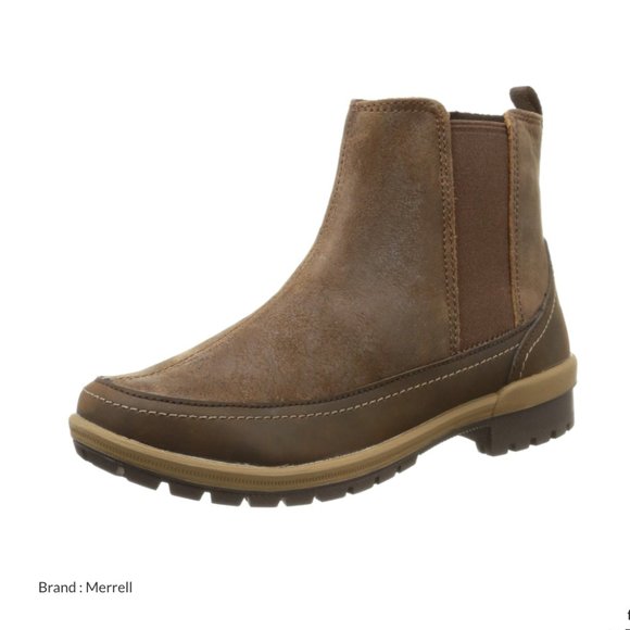 Merrell | Shoes | Merrell Womens Emery Ankle Boot In Rust Leather Size ...